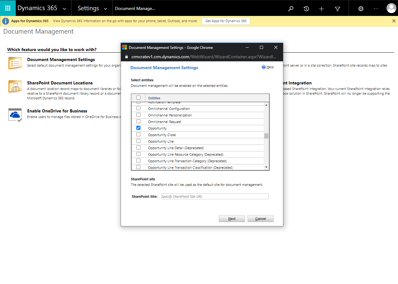 SharePoint Integration - CRM Crate
