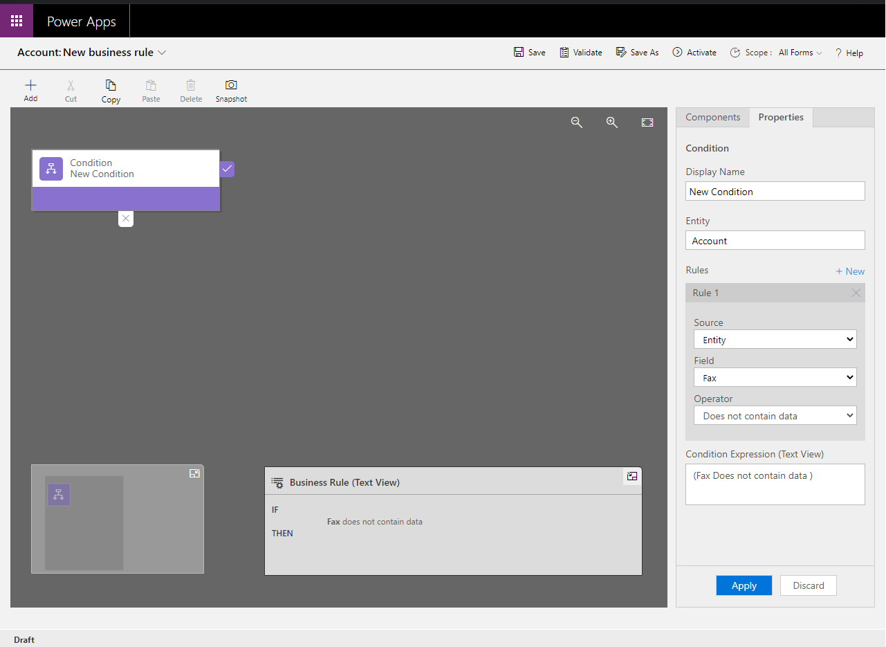 How to show error message using business rules ? - CRM Crate