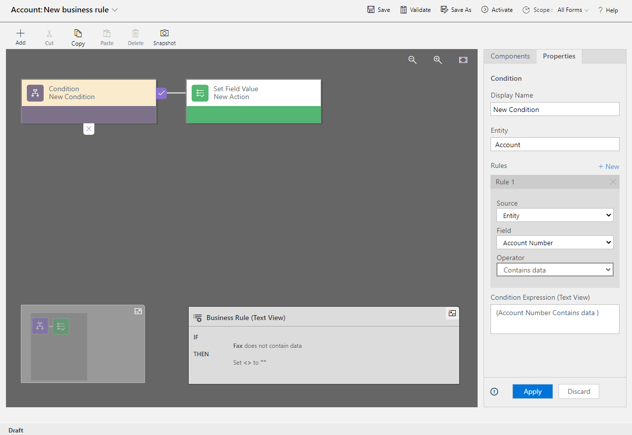 How To Set And Clear Value From A Field Using Business Rule Crm Crate