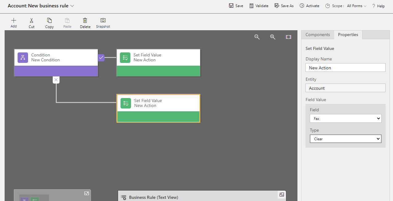 How to set and clear value from a field using business rule ? - CRM Crate