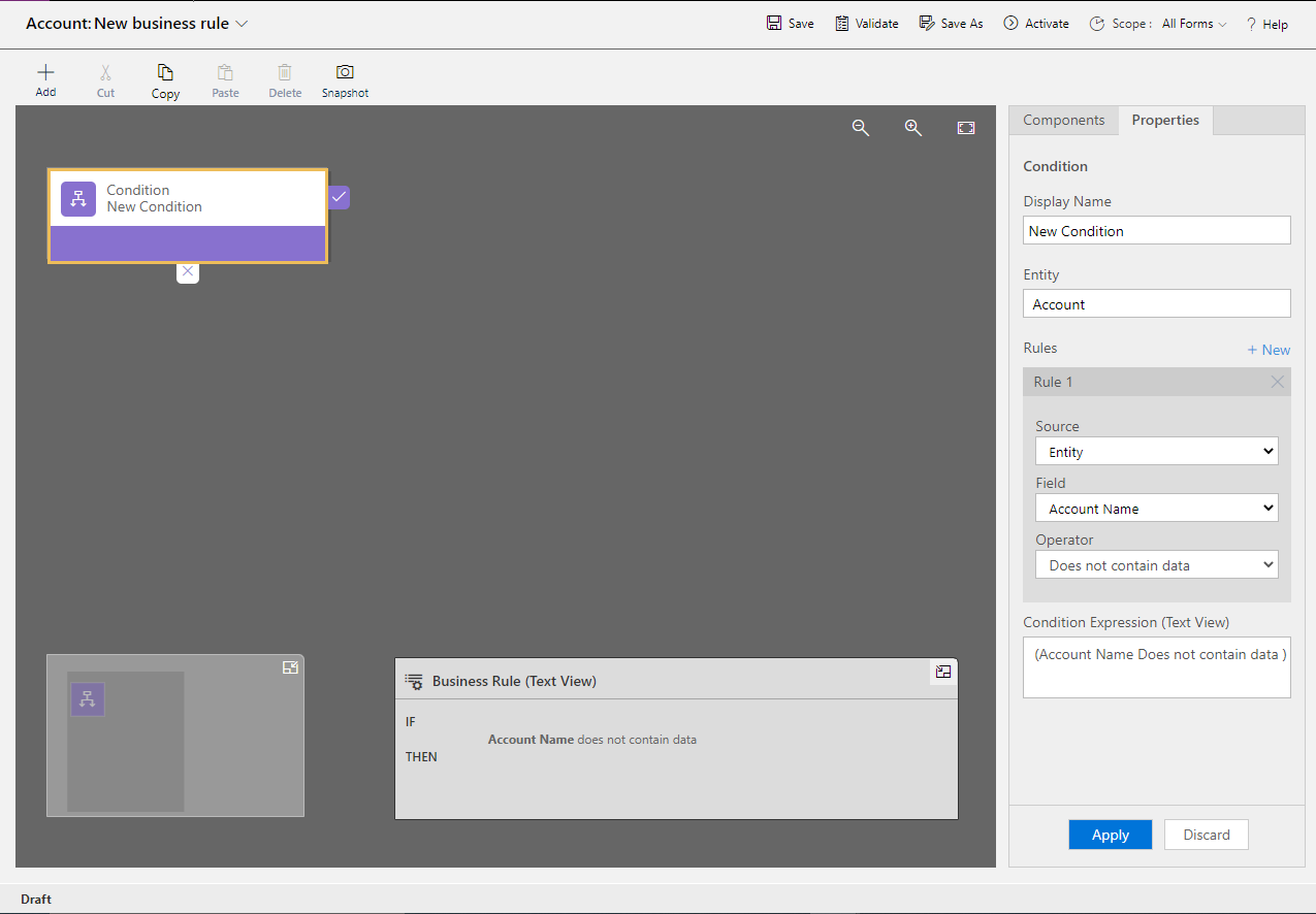 How to hide / show fields using business rule ? - CRM Crate