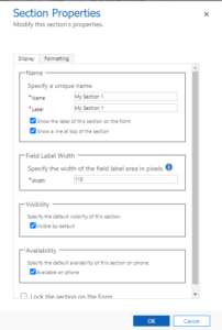 Add tabs & sections in form - CRM Crate