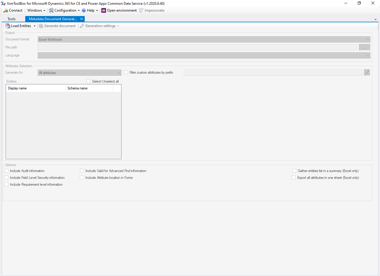 How to easily generate entity metadata in an excel sheet? - CRM Crate