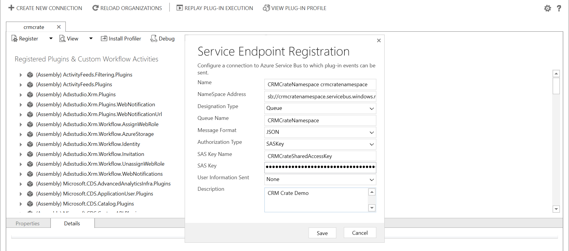 Azure Service Bus integration with Dynamics CRM - CRM Crate