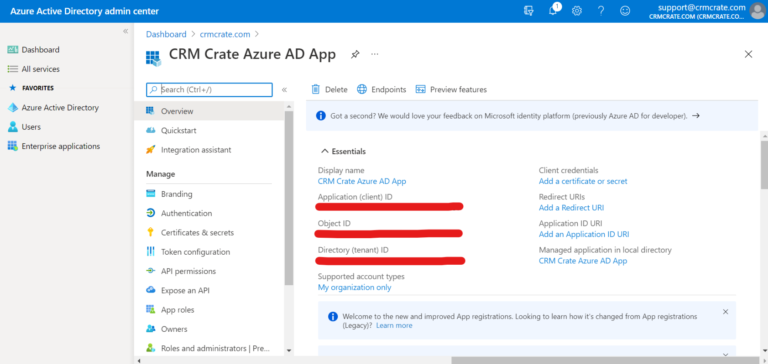 Create an Application User in Microsoft Dynamics 365 CRM - CRM Crate