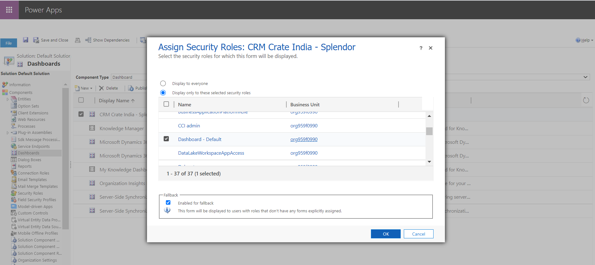 Dynamics Crm How To Display The Dashboards According To Business Units Crm Crate