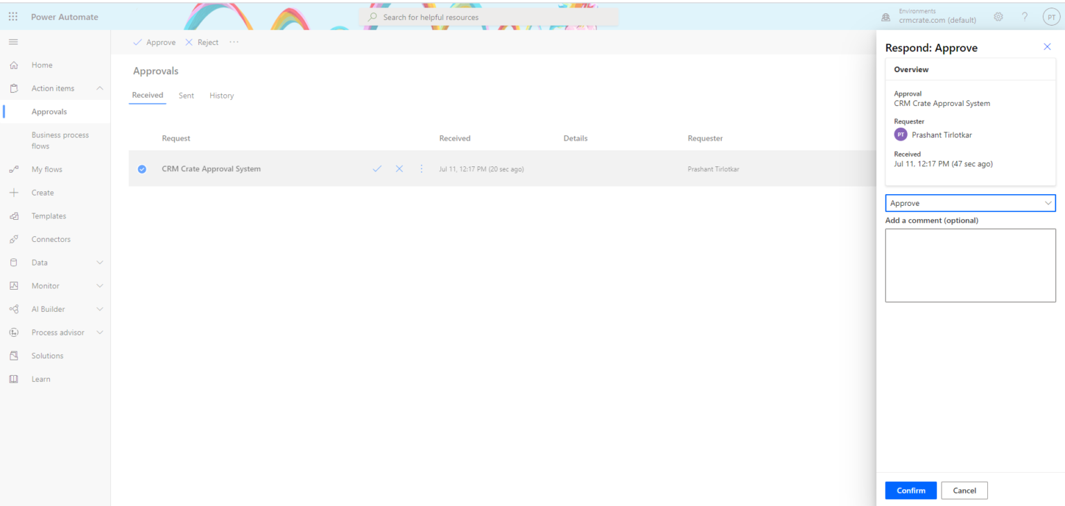 Dynamics 365 | Create an Approval Process using Power Automate in CRM ...