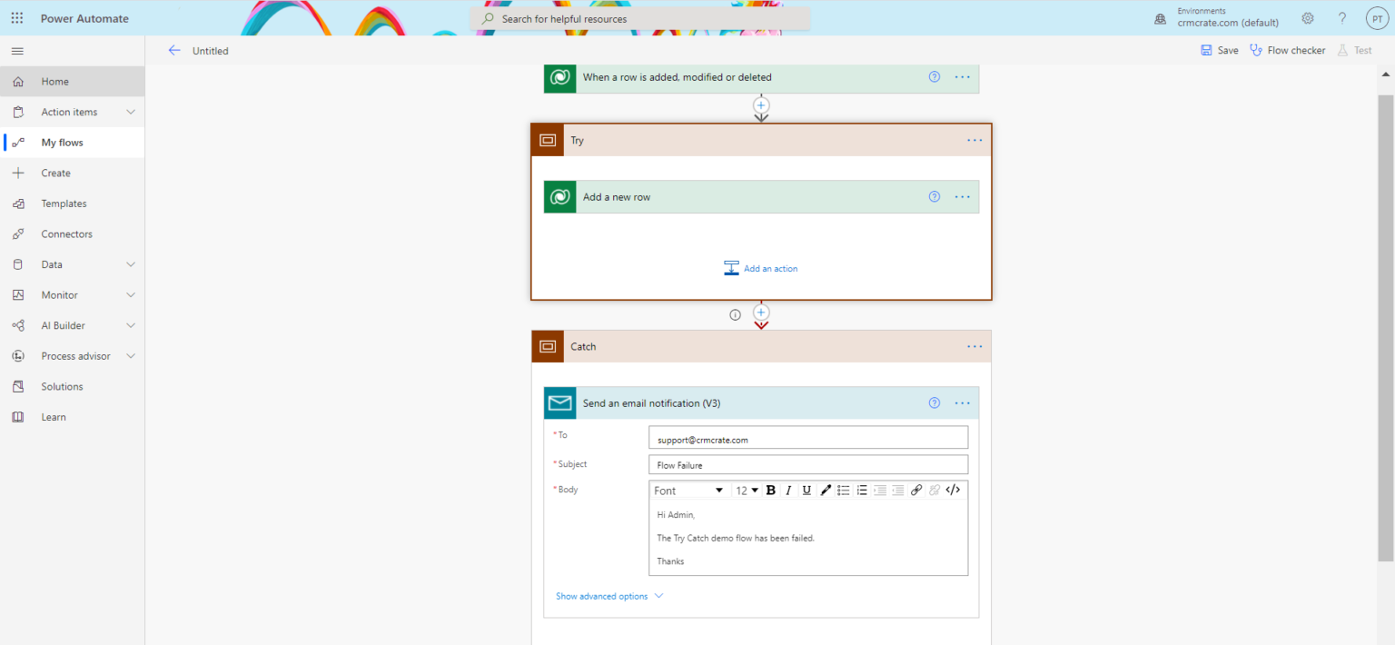 Understanding And Implementing The Try And Catch In The Power Automate Crm Crate 5649