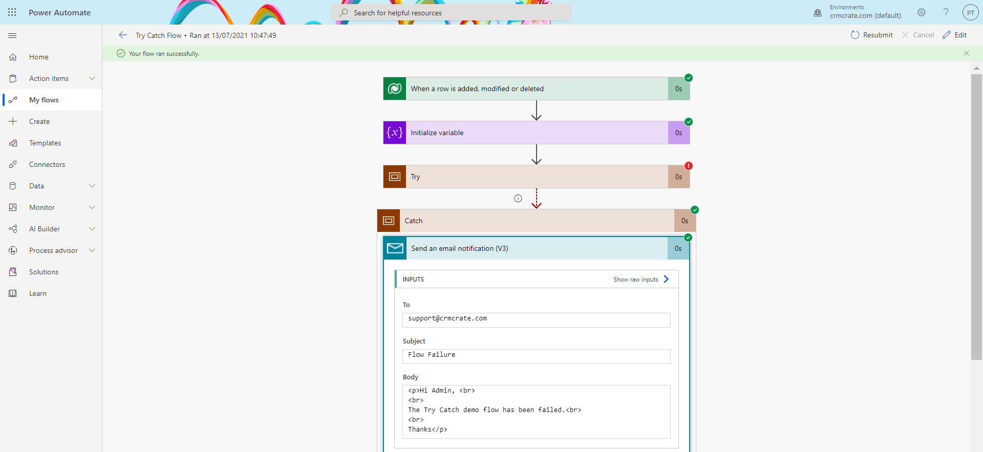 Understanding And Implementing The Try And Catch In The Power Automate Crm Crate 1824