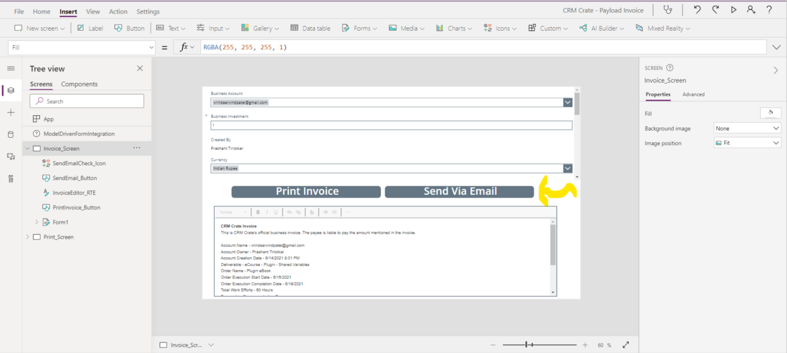 How To Call The Power Automate Flow From The Canvas App Crm Crate