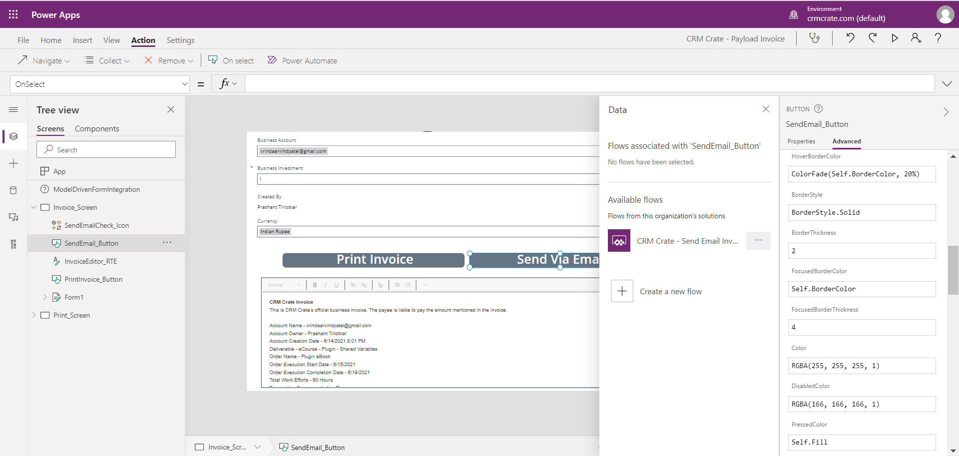 How to call the Power Automate (Flow) from the Canvas App? - CRM Crate