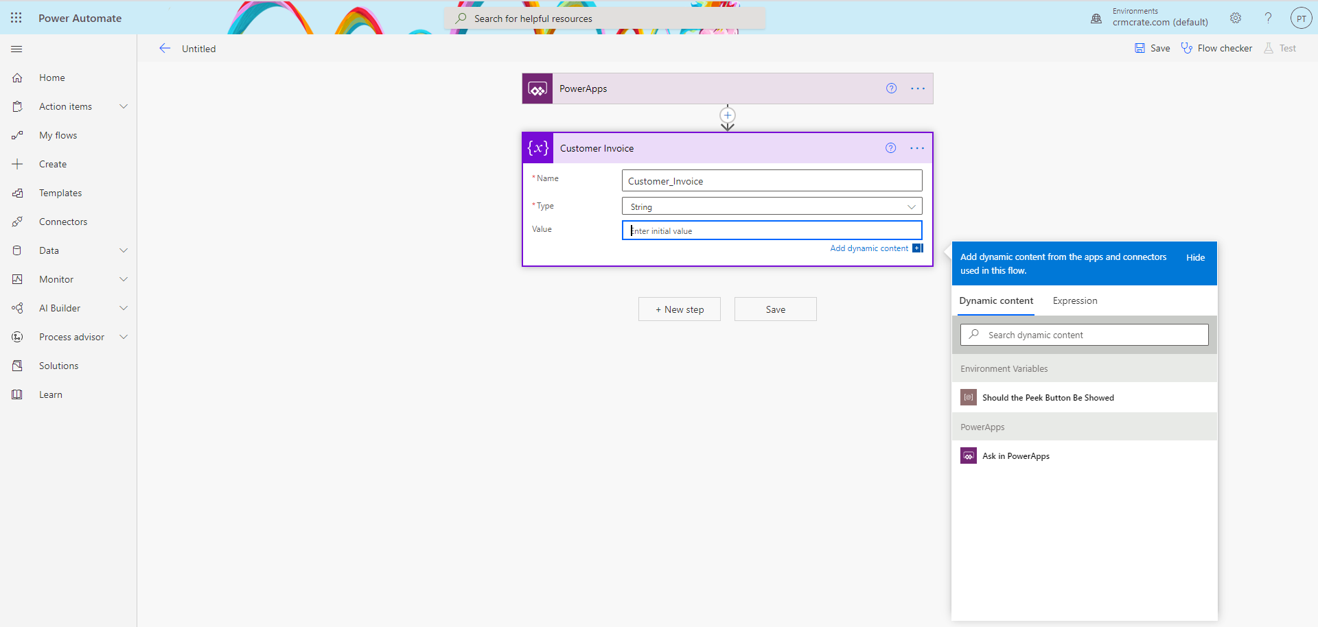 How To Call The Power Automate Flow From The Canvas App Crm Crate