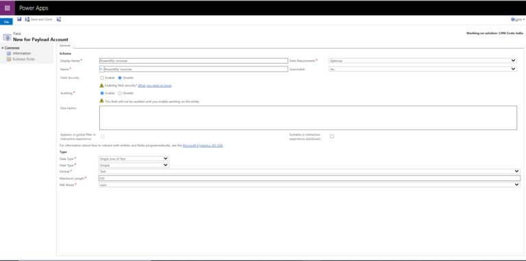 Tutorial for embedding Canvas App in Dynamics 365 CRM - CRM Crate