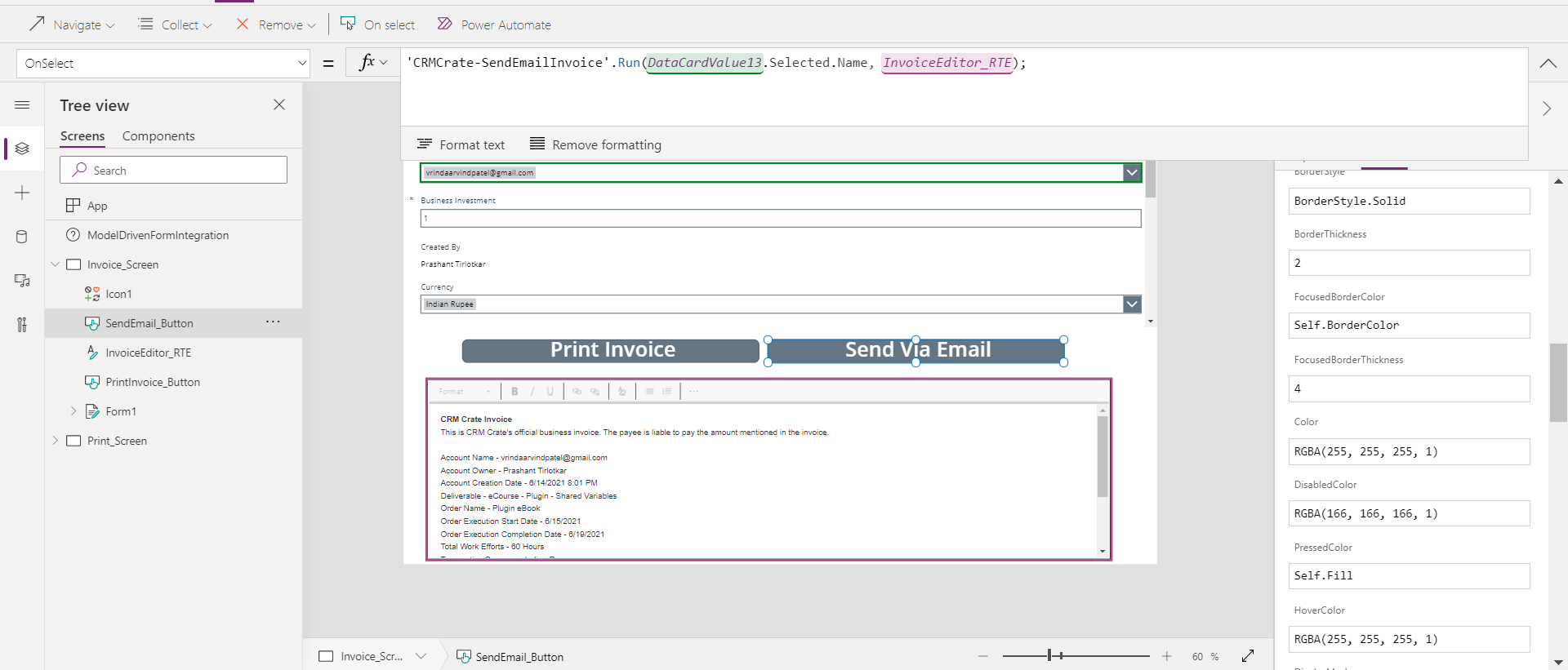 How To Call The Power Automate Flow From The Canvas App Crm Crate