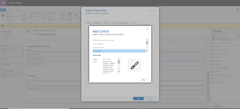 Tutorial For Embedding Canvas App In Dynamics 365 Crm Crm Crate