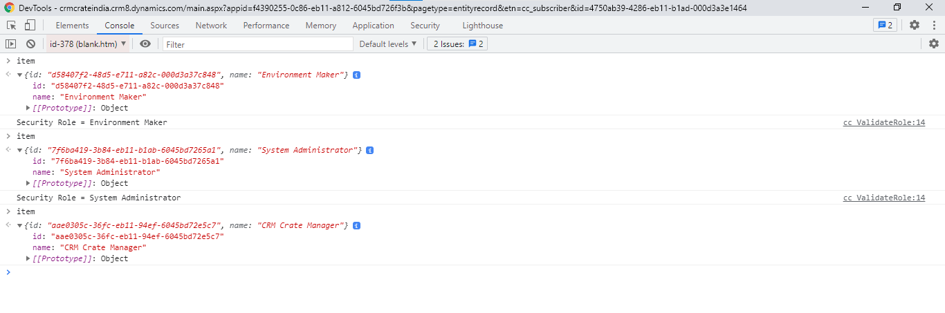 Get User Security Roles In Dynamics 365 Using Javascript Crm Crate