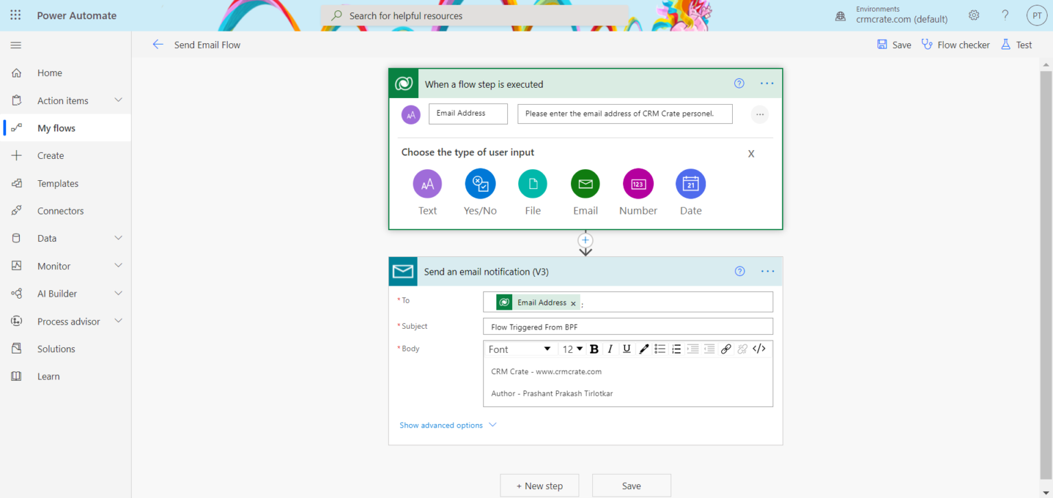 Calling A Power Automate Flow From A Business Process Flow Bpf Crm