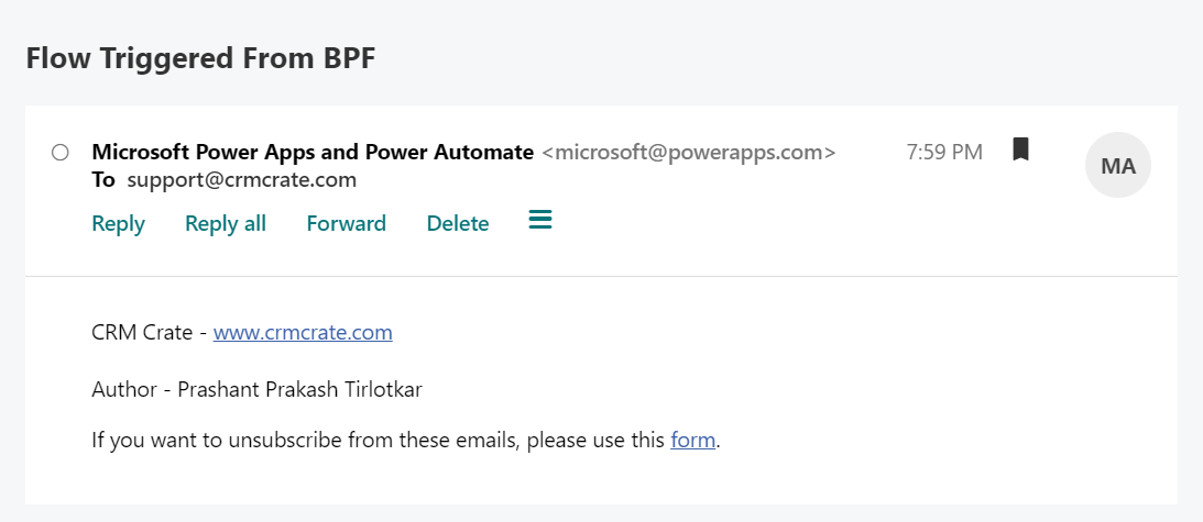 Calling A Power Automate Flow From A Business Process Flow Bpf Crm