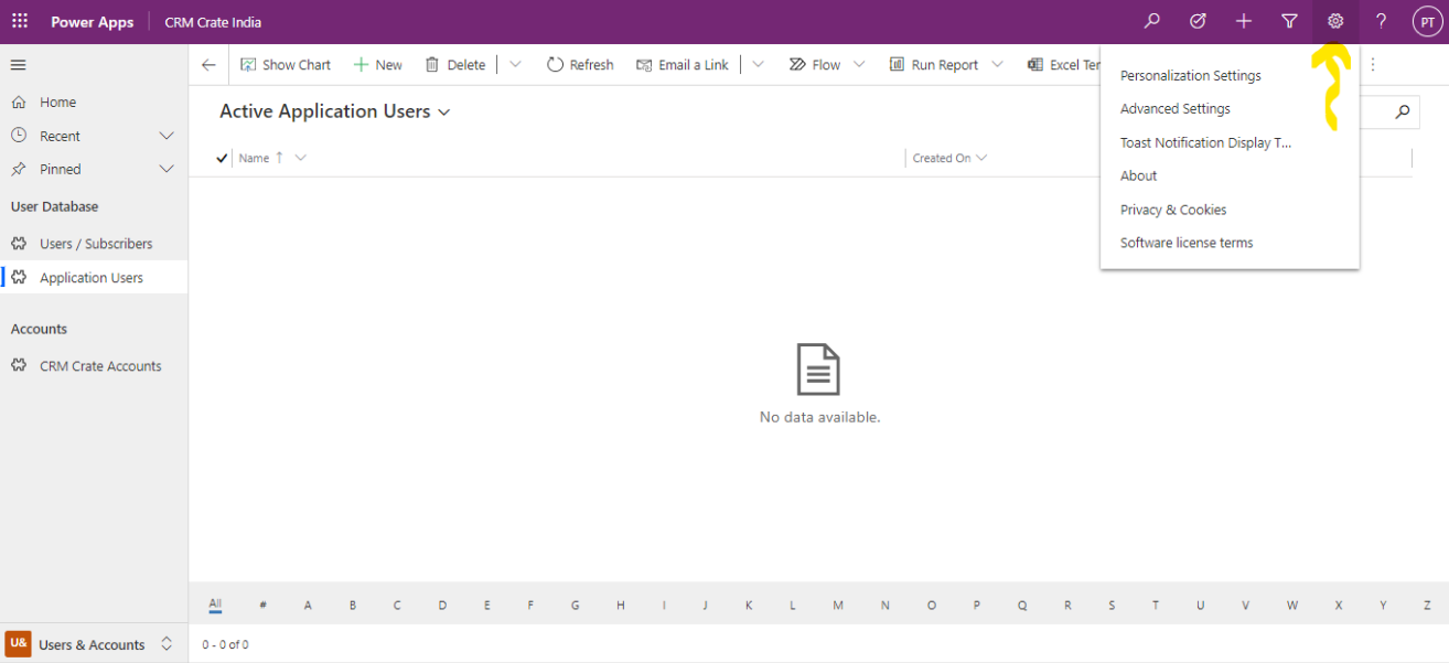 Bulk update user personal settings from backend in Dynamics 365 - CRM Crate