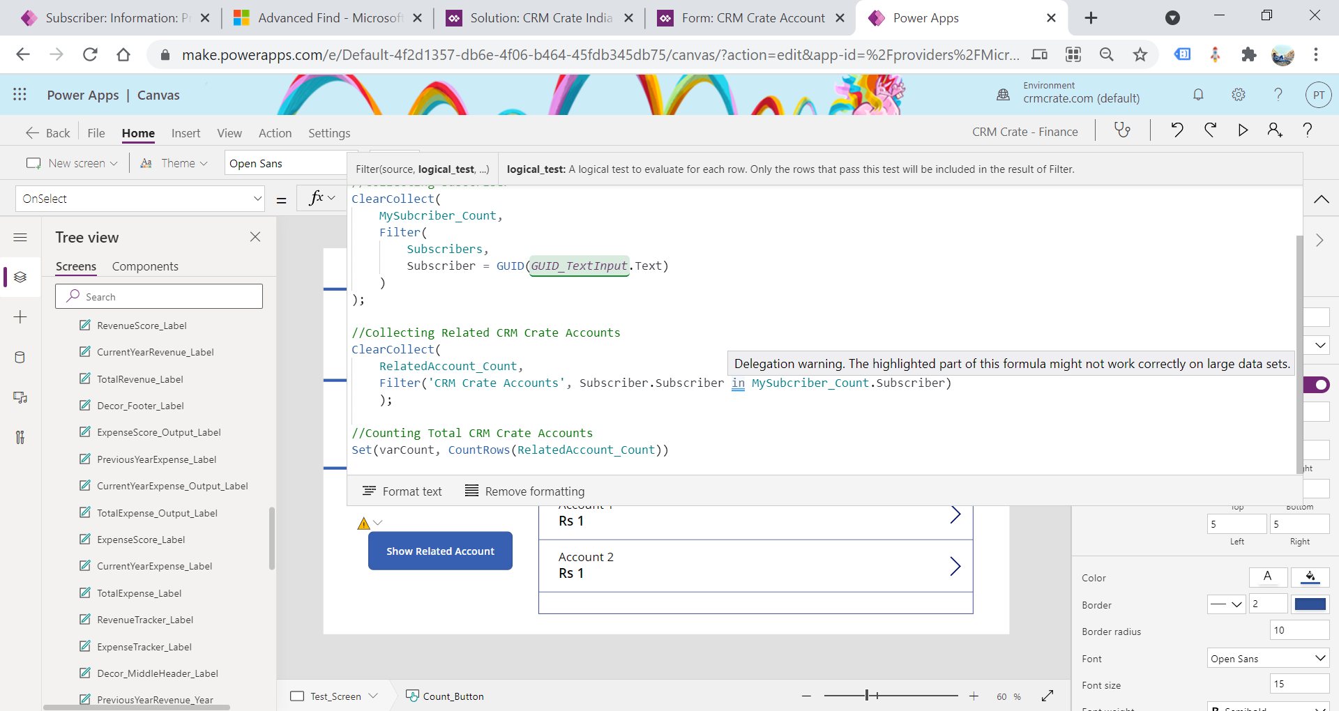 Understanding the delegation warning in Canvas App (With Examples ...