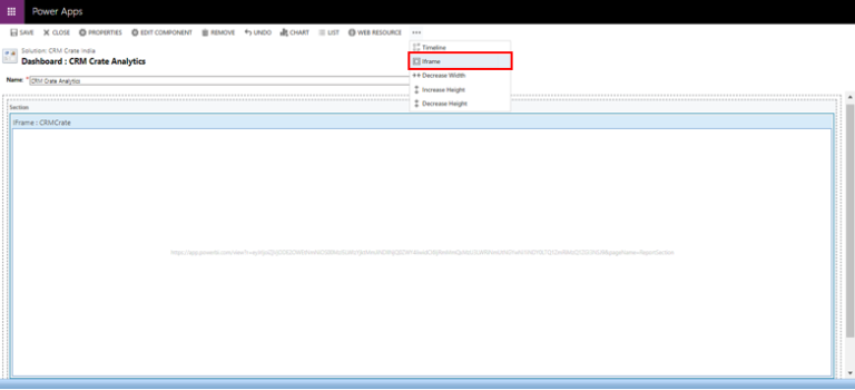 How to embed a Power BI report in the Dynamics 365 CRM? - CRM Crate