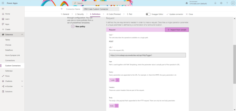 Creating And Using A Custom Connector In Canvas App Power Platform Crm Crate