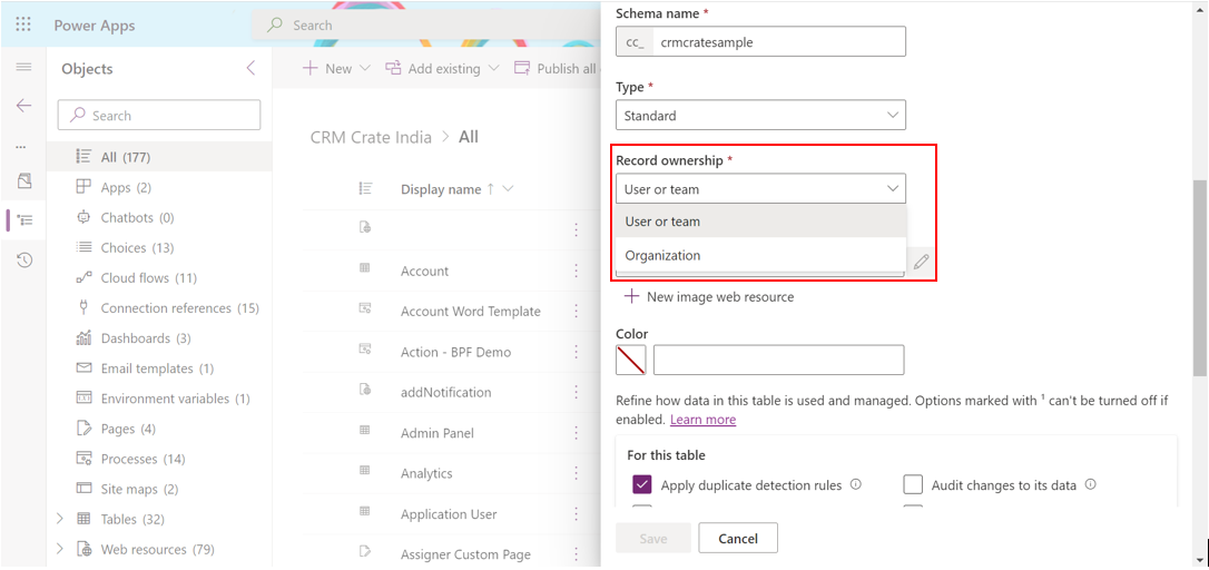 What Is An Entity Ownership In Dynamics 365 Model Driven App Crm Crate