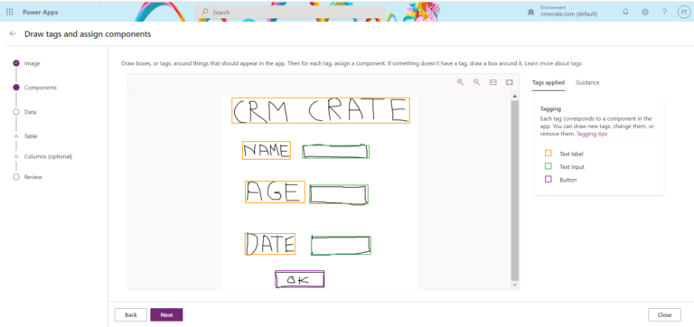 Power Apps | Creating a new Canvas App from an image - CRM Crate