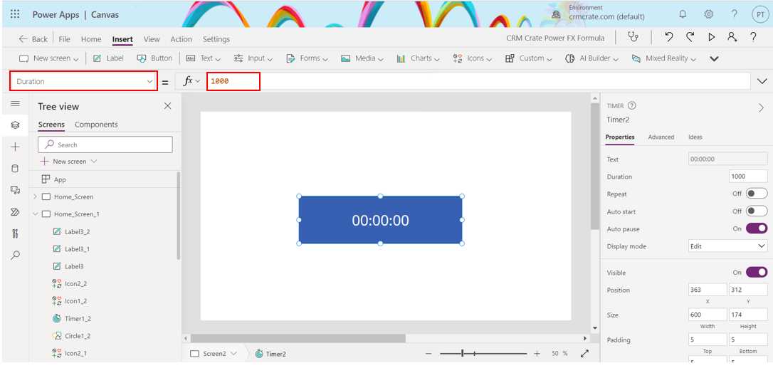How to create a clock in Canvas App / Power App? - CRM Crate