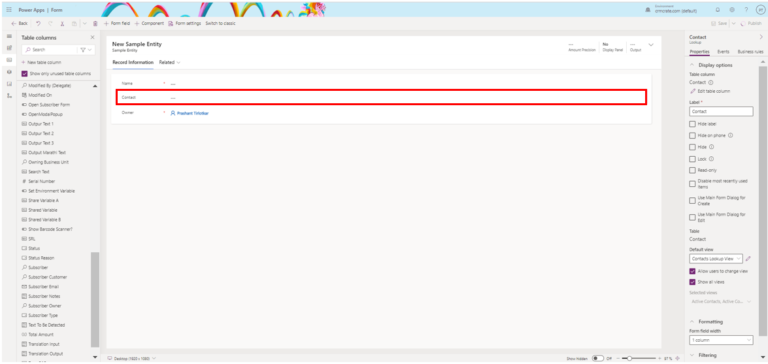 How To Hide The New Button From A Lookup Field In Model Driven App