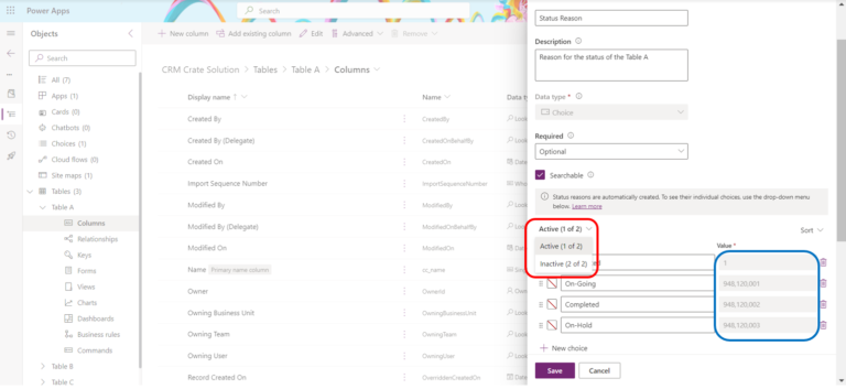 Understanding Status & Status Reason in Power Apps - CRM Crate