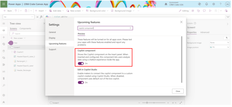 Integrate Copilot Control Into A Canvas App Crm Crate