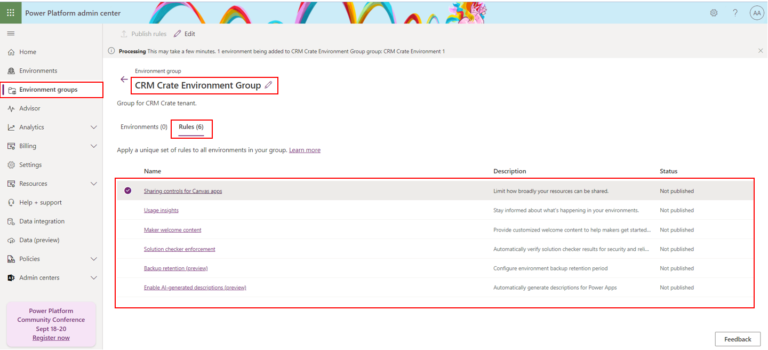Simplify administration with Environment Groups in Power Platform - CRM Crate